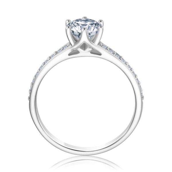 Verlobungsring Weißgold 750 (1,15 ct r/if) kaufen | Trauringschmiede