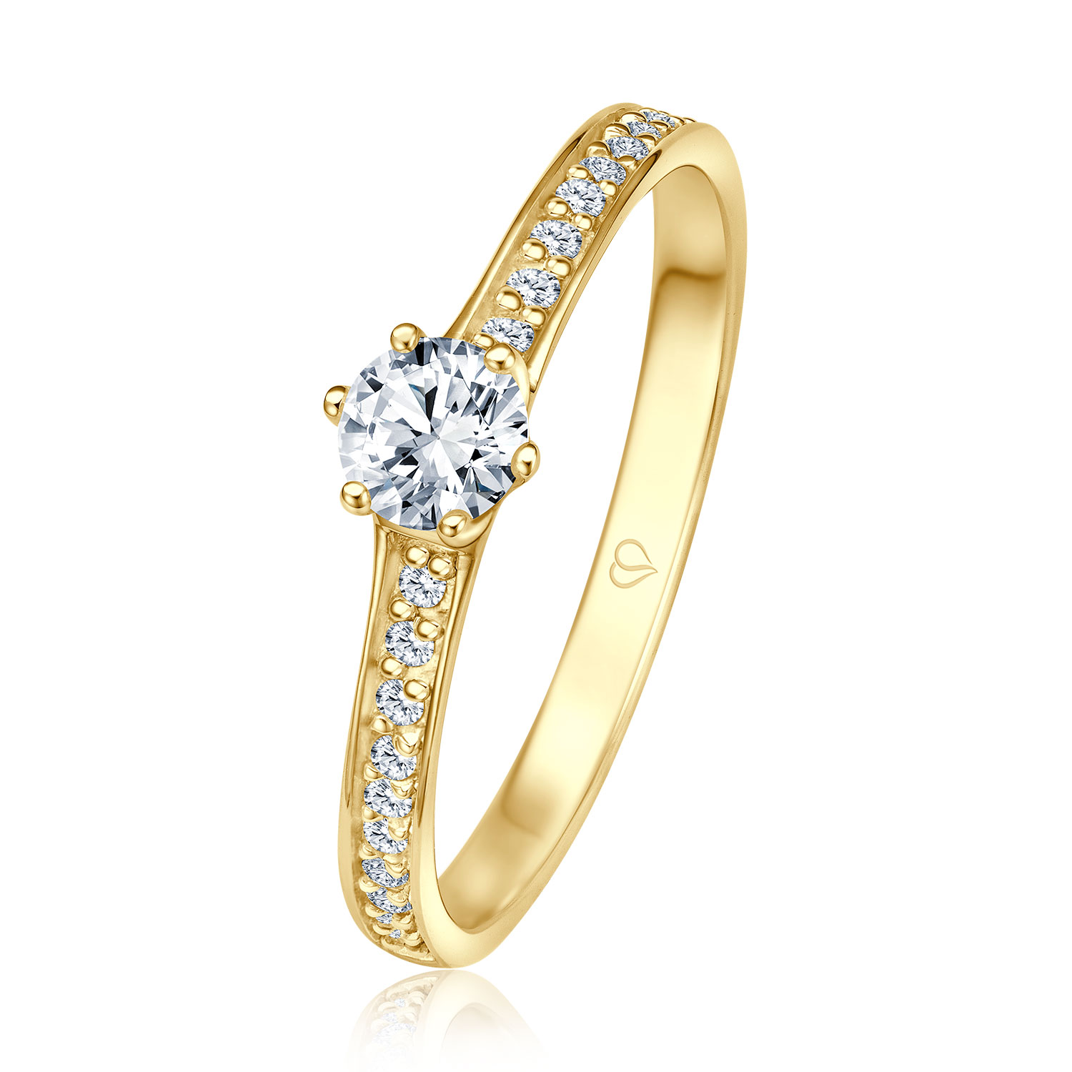 Verlobungsring Gelbgold 585 (0,35 ct w/si) kaufen | Trauringschmiede