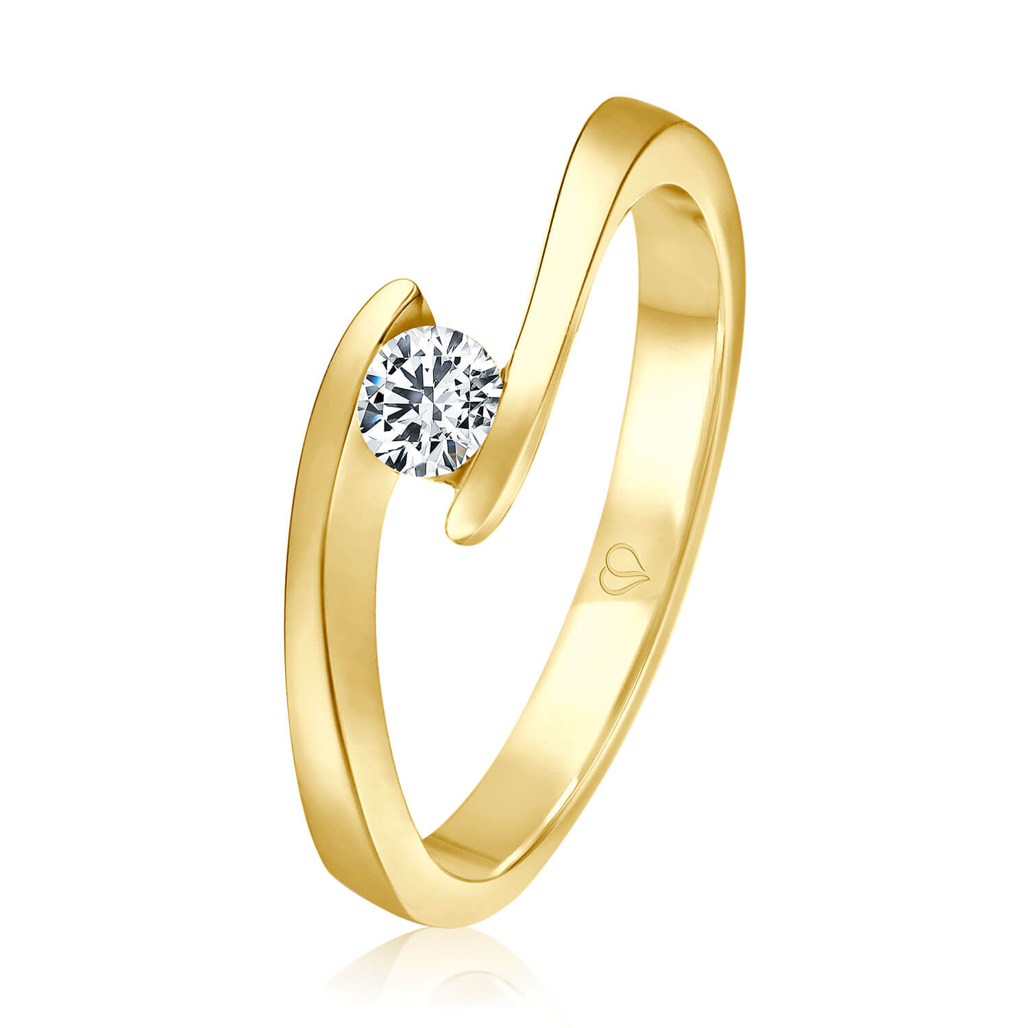 Verlobungsring Gelbgold 585 (0,20 ct w/si) kaufen | Trauringschmiede