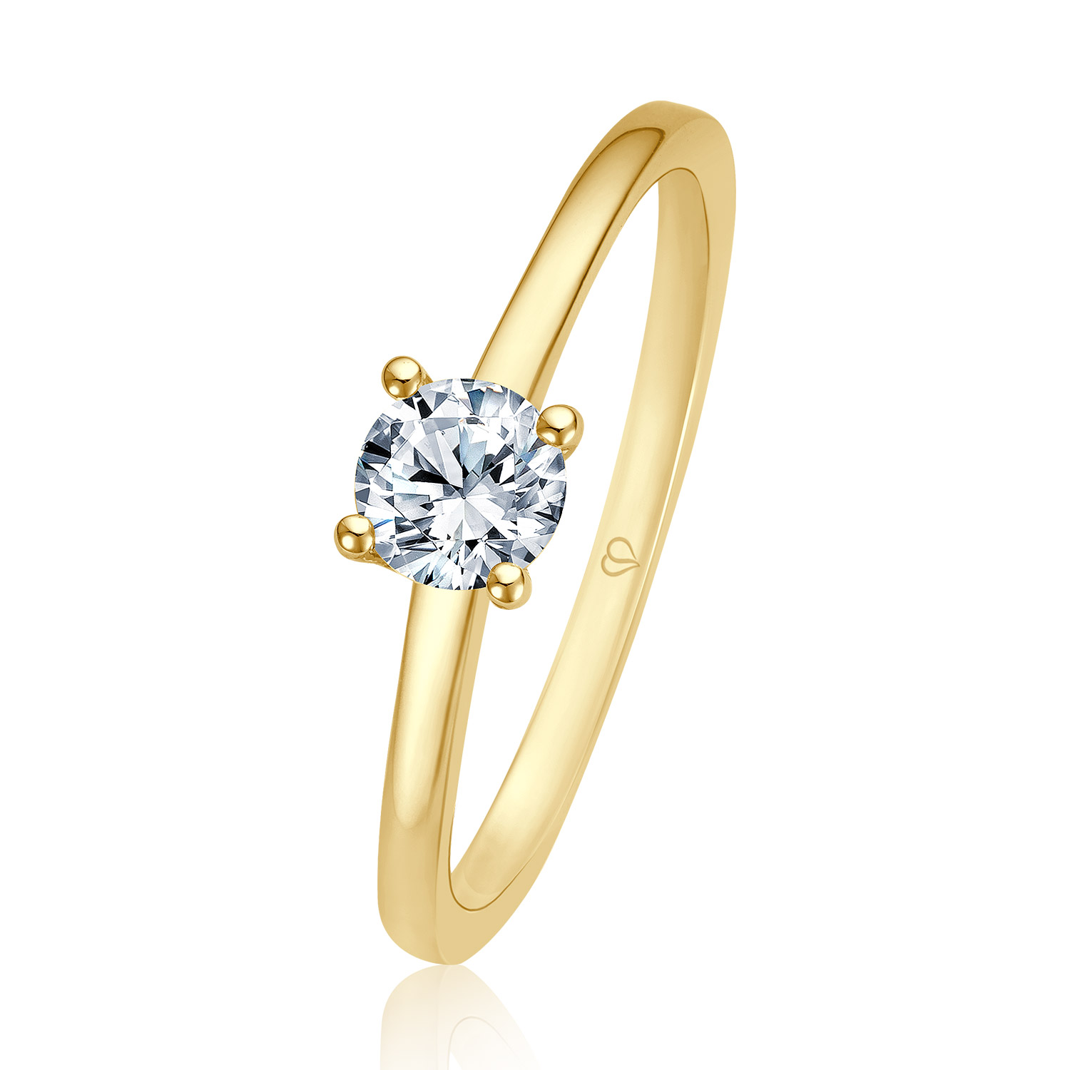 Verlobungsring Gelbgold 750 (0,40 ct w/si) kaufen | Trauringschmiede