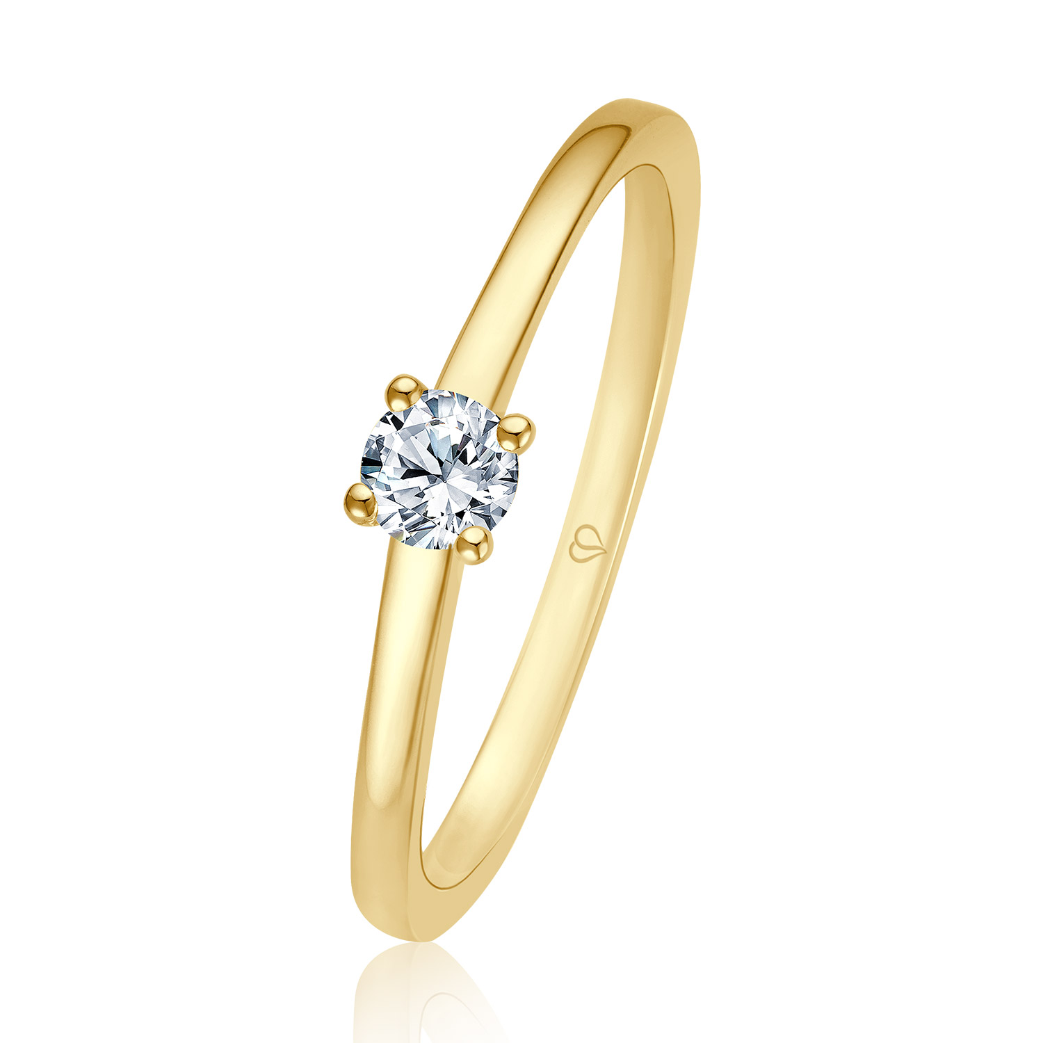 Verlobungsring Gelbgold 585 (0,15 ct w/si) kaufen | Trauringschmiede