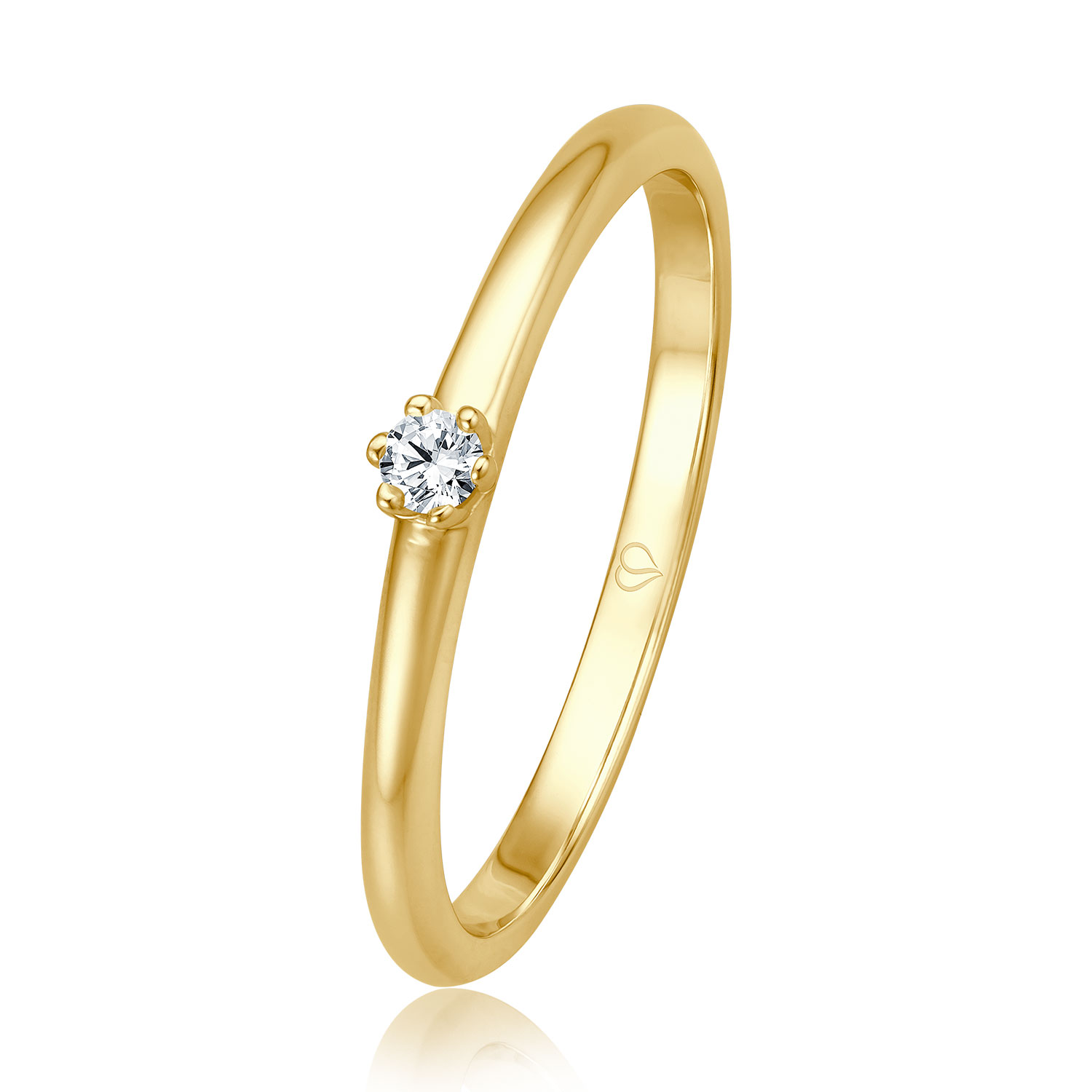Verlobungsring Gelbgold 585 (0,04 ct w/si) kaufen | Trauringschmiede
