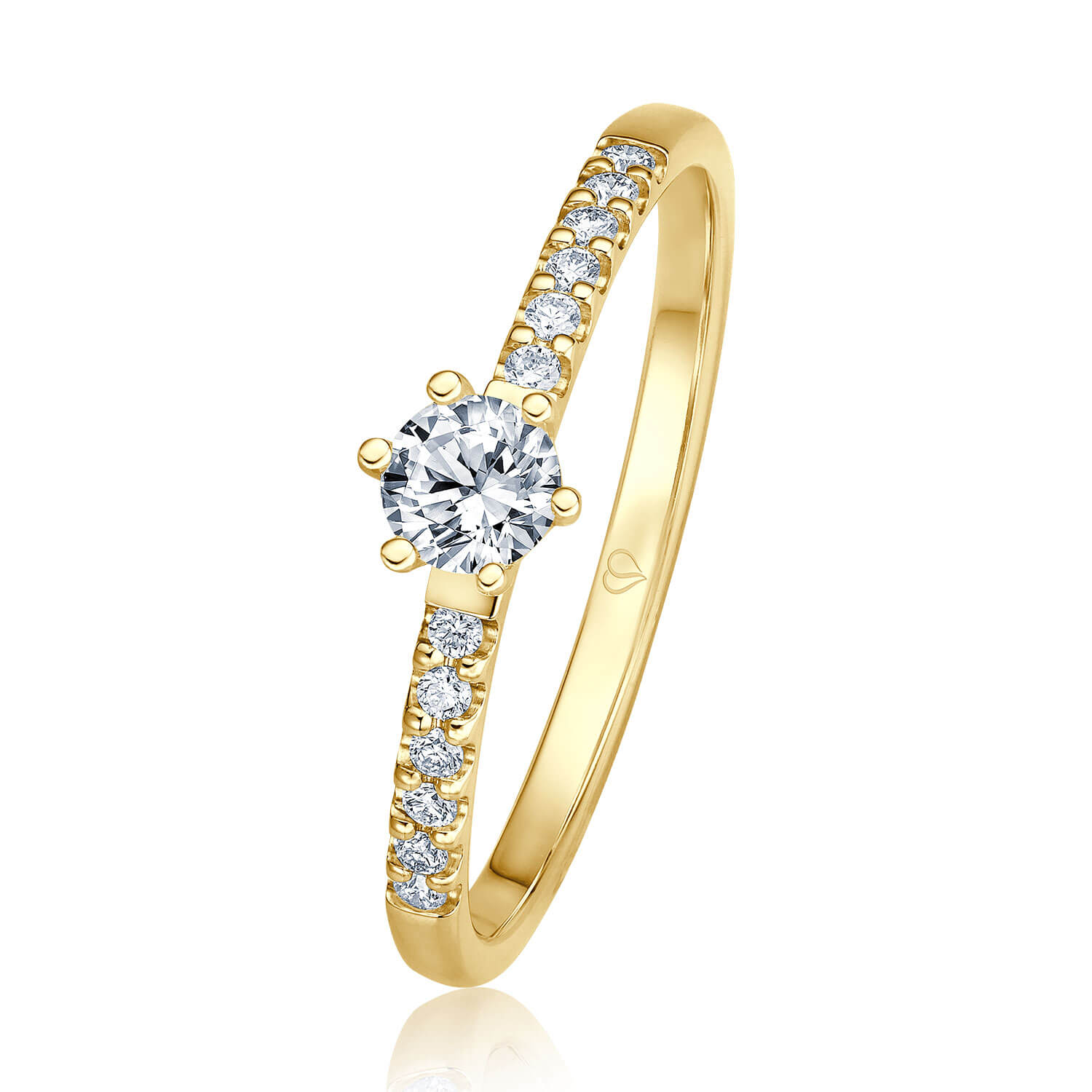 Verlobungsring Gelbgold 750 (0,35 ct w/si) kaufen | Trauringschmiede