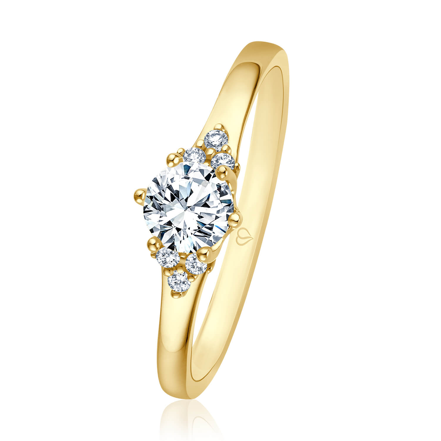 Verlobungsring Gelbgold 750 (0,45 ct r/if) kaufen | Trauringschmiede