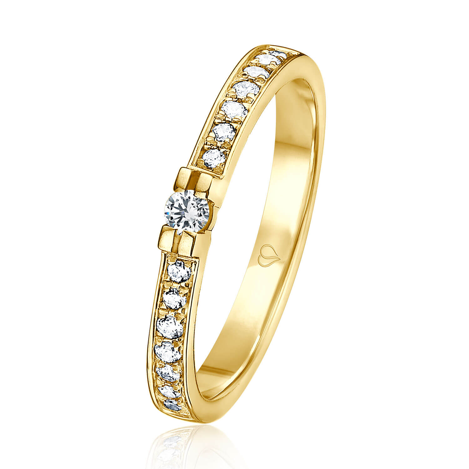Verlobungsring Gelbgold 585 (0,15 ct w/si) kaufen | Trauringschmiede