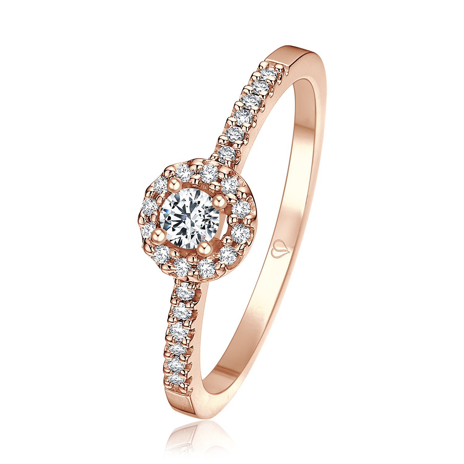 Verlobungsring Rotgold 750 (0,25 ct w/si) kaufen | Trauringschmiede