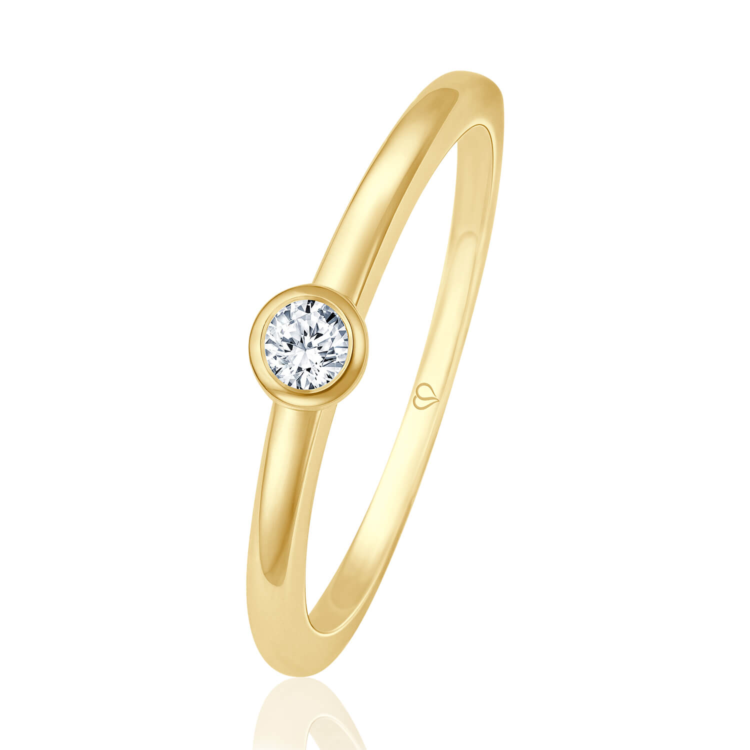 Verlobungsring Gelbgold 585 (0,10 ct w/si) kaufen | Trauringschmiede