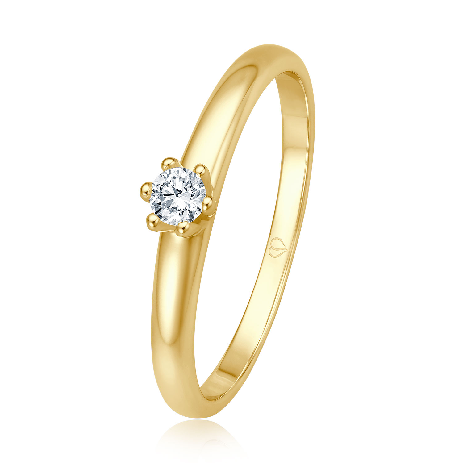 Verlobungsring Gelbgold 585 (0,09 ct w/p) kaufen | Trauringschmiede