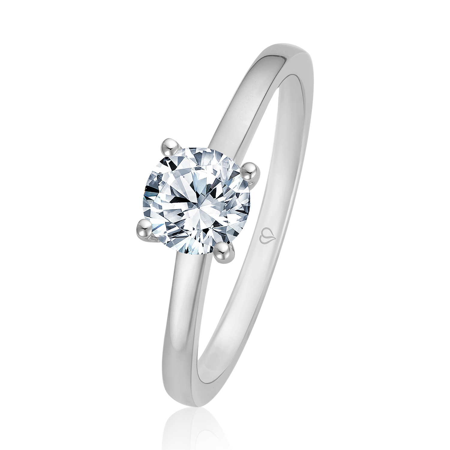 Verlobungsring Weißgold 750 (0,75 ct w/si) kaufen | Trauringschmiede
