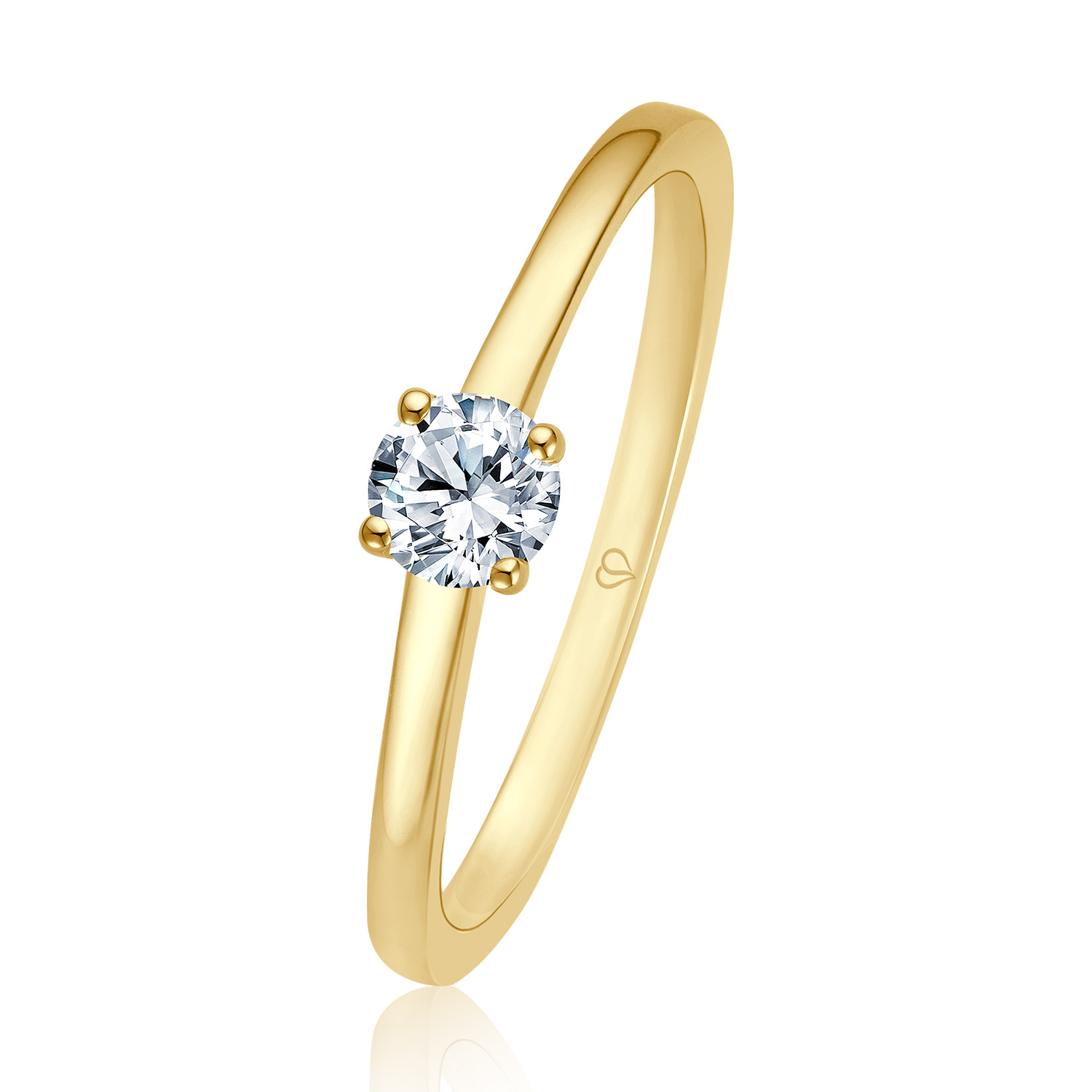 Verlobungsring Gelbgold 585 (0,25 ct w/si) kaufen | Trauringschmiede
