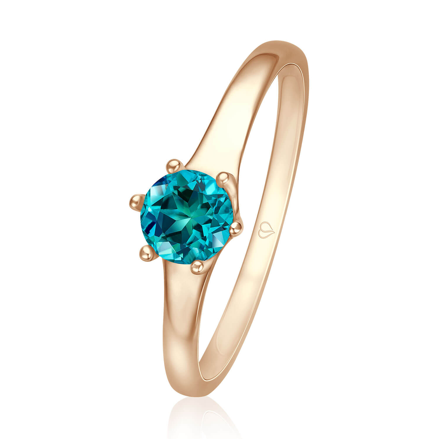 Verlobungsring Roségold 585 (0,61 ct Viridian) kaufen | Trauringschmiede