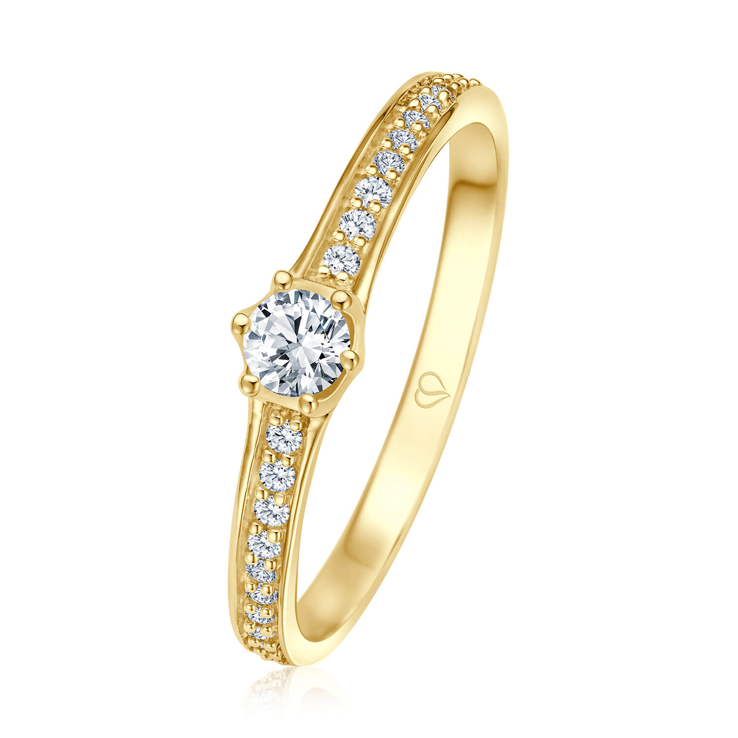 Verlobungsring Gelbgold 750 (0,25 ct w/si) kaufen | Trauringschmiede